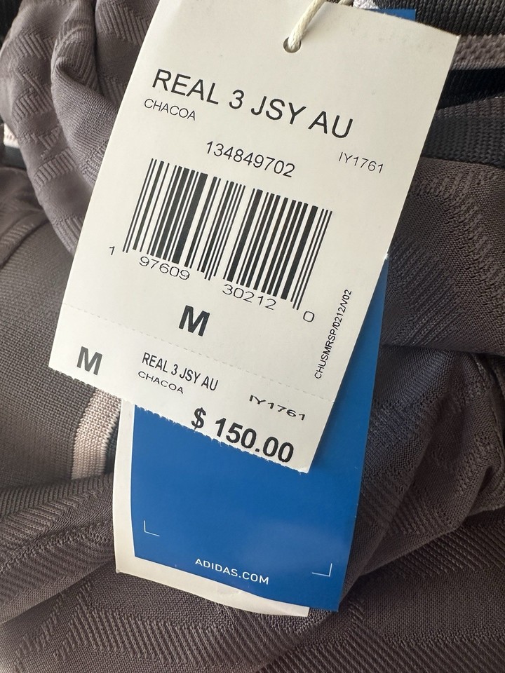 $150 New ADIDAS REAL MADRID AUTHENTIC JERSEY MEN'S THIRD JERSEY 24/25 ...