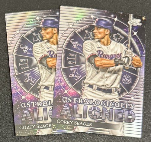 (2) Corey Seager 2024 Topps Chrome Astrologically Aligned Lot #AA-14 ...