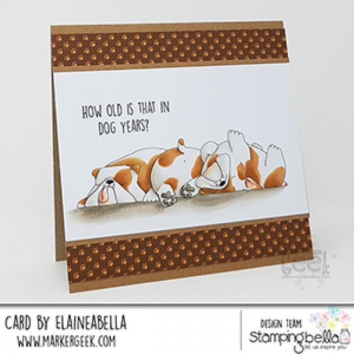 New Stamping Bella Cling Rubber Stamp BELLA'S EXCL DOGS BULLY TRIO free ...