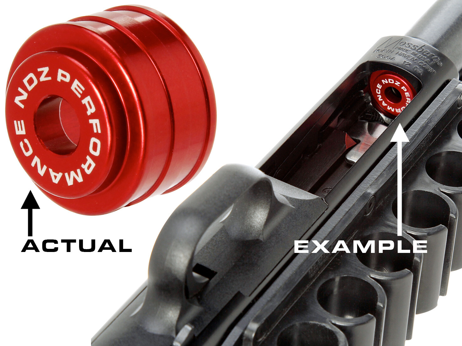 for Mossberg 500 590 Magazine Follower Low-Drag High Vis 20ga NDZ Red ...