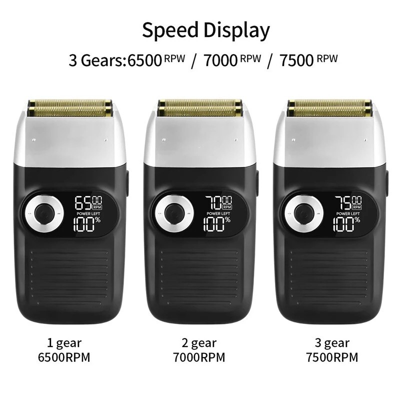 Men's USB Electric Shaver Trimmer Wet & Dry Razor Rechargeable Shaving ...