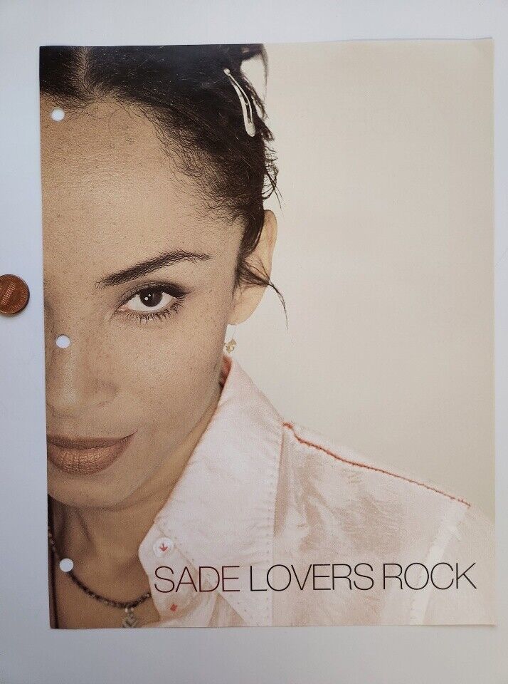 Sade 2000 Lovers Rock Promotional 2 Page Press Flier Sade 2000 Lovers Rock Promotional 2 Page Press Flier