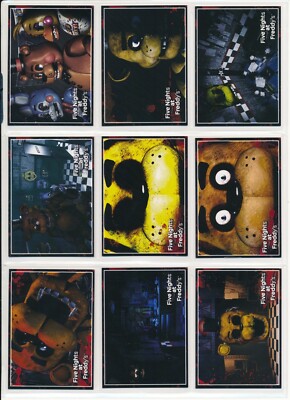 2016 FIVE NIGHTS AT FREDDY'S TRADING CARDS BUNDLE #15 LOT OF (9) CARDS ...