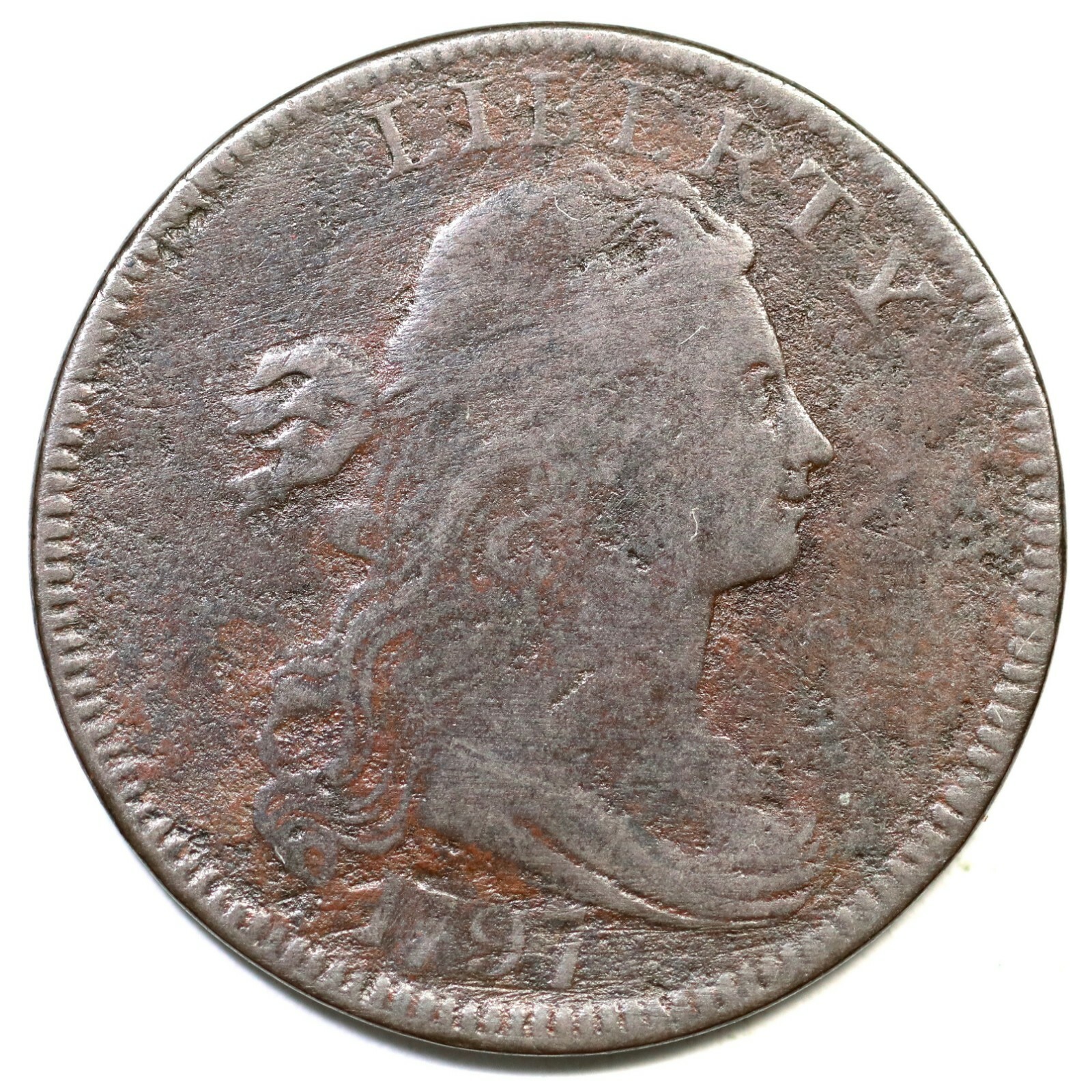 1797 S-122 R-5 Rev of 97 Draped Bust Large Cent Coin 1c | eBay