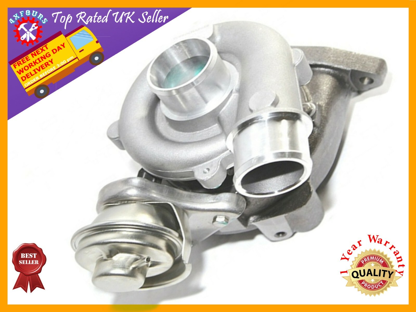 Toyota RAV4 Rav-4 2.0 TD D4D TURBOCHARGER Turbo Charger 00-06 17201 ...