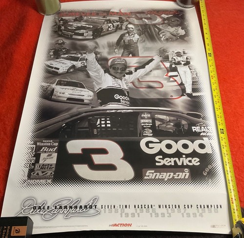Lot of 4 NASCAR. Dale Earnhardt & Jeff Gordon Posters. 8x10 and 16x20 ...