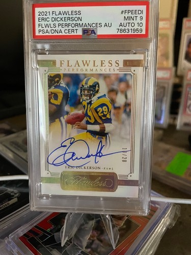 ERIC DICKERSON 2021 PANINI FLAWLESS PERFORMANCES AUTO /20 Gold Foil | eBay