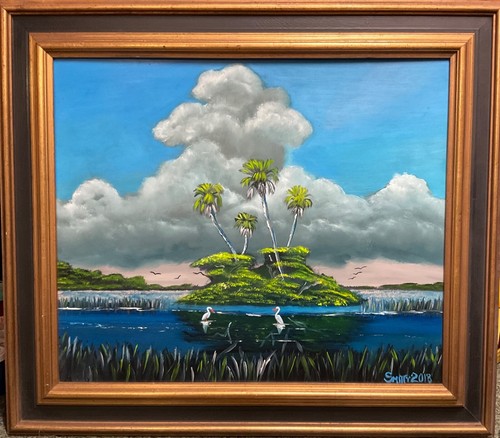 🔥SMITTY - Florida Highwaymen Style, INDIAN RIVER ARTIST, | eBay