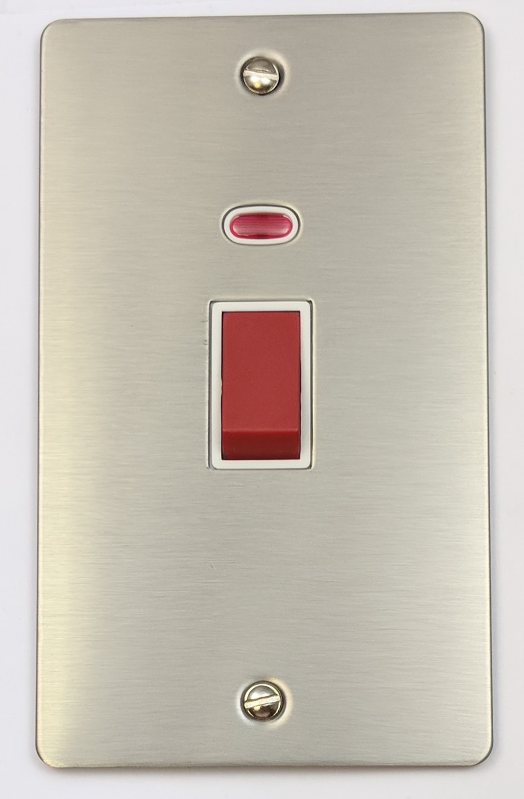 Flat Plate Brushed Steel FSSW Light Switch, Plug Sockets, Dimmers ...