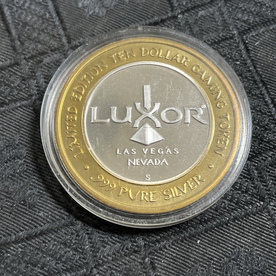 LUXOR $10 “ Chariot wings “ Gaming Casino Token .999 SILVER Strike | eBay