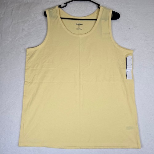 Goodfellow Target Tank Top Mens Pale Yellow shirt Large 0513 | eBay