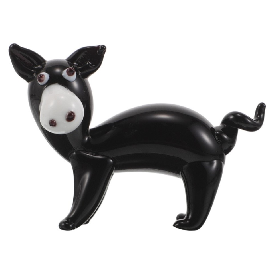 Miniature Donkey Figurine: Donkey Cartoon Mini Glass Animal Statue For ...