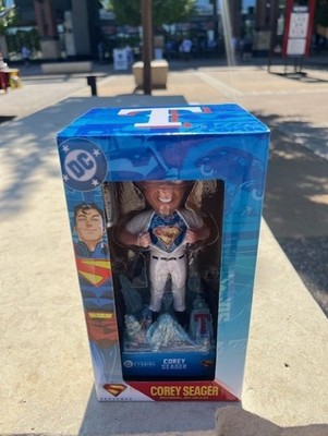 TEXAS RANGERS COREY SEAGER ILLUMINATED SUPERMAN BOBBLEHEAD THEME NIGHT ...