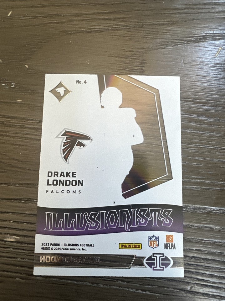 2023 PANINI ILLUSIONS #4 DRAKE LONDON ILLUSIONIST ACETATE INSERT ...