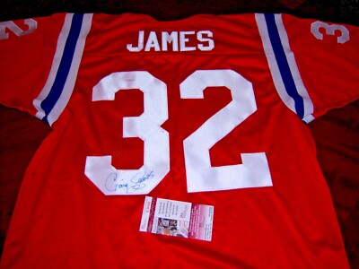 CRAIG JAMES NEW ENGLAND PATRIOTS,SMU MUSTANGS JSA/COA SIGNED JERSEY | eBay