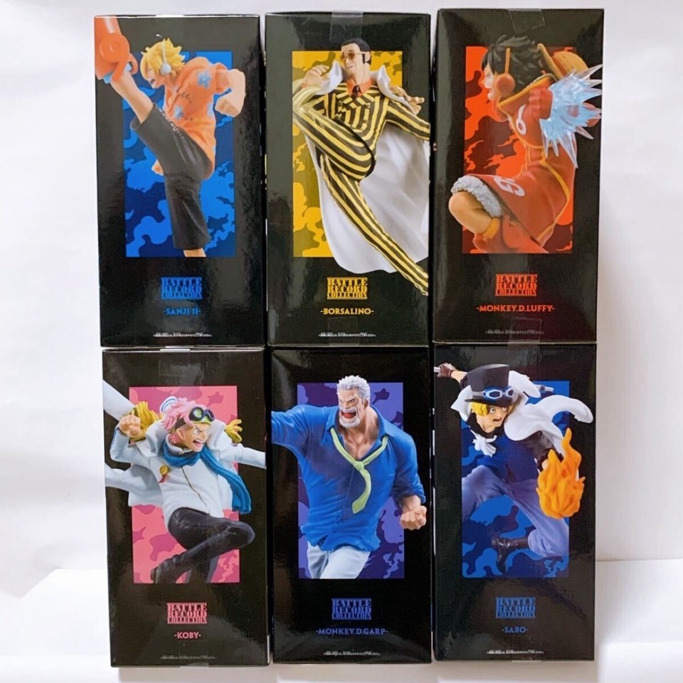 New, [101] ONE PIECE BATTLE RECORD Figure 6 pieces Garp Sabo Koby ...