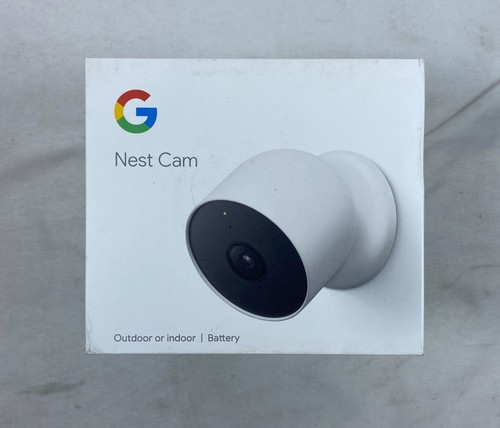 Google Nest Cam Indoor Outdoor Wire Free Security Camera - GA01317 - Snow | eBay