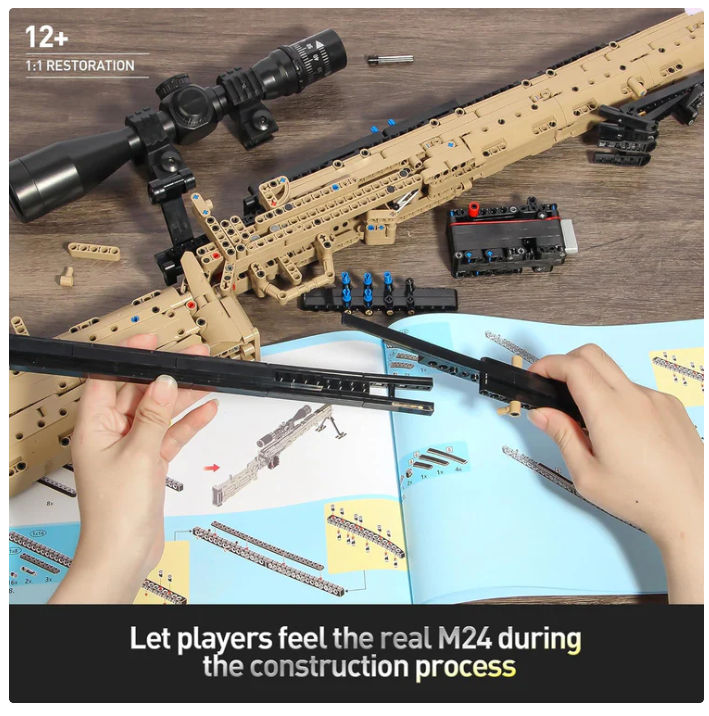 MOC Toys M24 SWS Sniper Rifle Building Blocks Toys Collection M24SWS ...