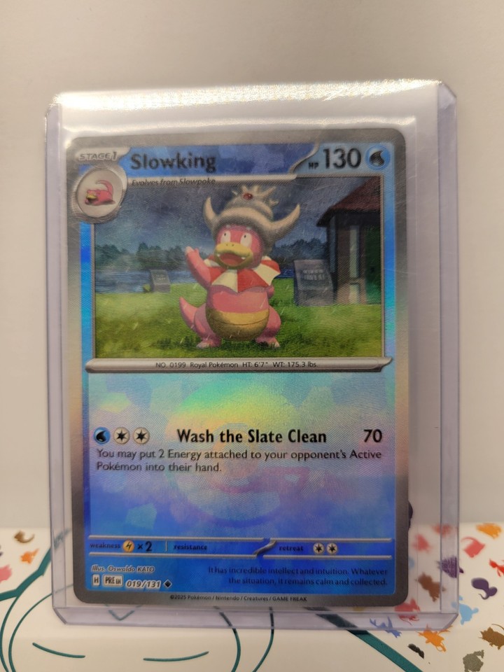 Slowking 019/131 Pokeball Reverse Prismatic Evolution Pokemon Card ...