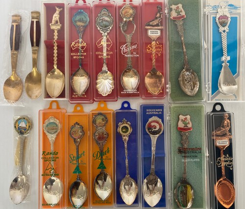 18 x Collectable Souvenir Teaspoons Bundle | eBay Australia