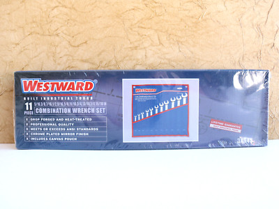 11pc WESTWARD Tool Open End Socket Wrench Set 3XU45 Combo SAE Handtools ...