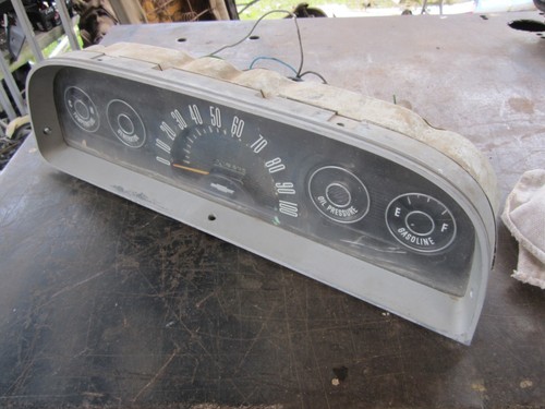 60 61 62 63 CHEVROLET C10 C20 TRUCK GAUGE CLUSTER SPEEDOMETER FUEL ...
