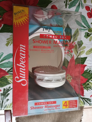 Sunbeam 1158133 Shower Massager and Fog Free Mirror Combo New in ...