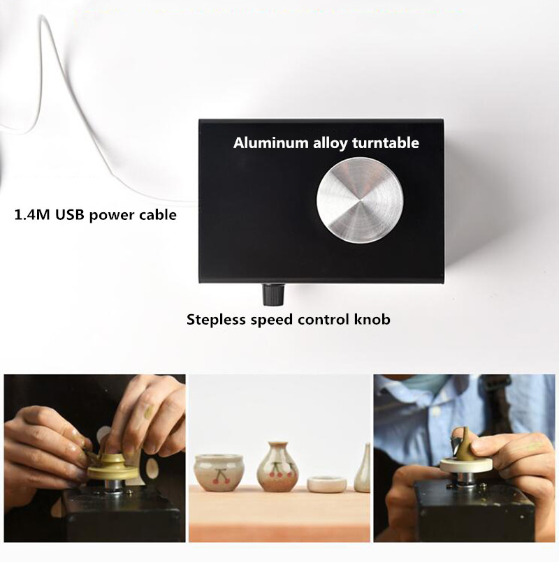 USB Mini Clay Making Pottery Machine DIY Ceramic art production machine ...