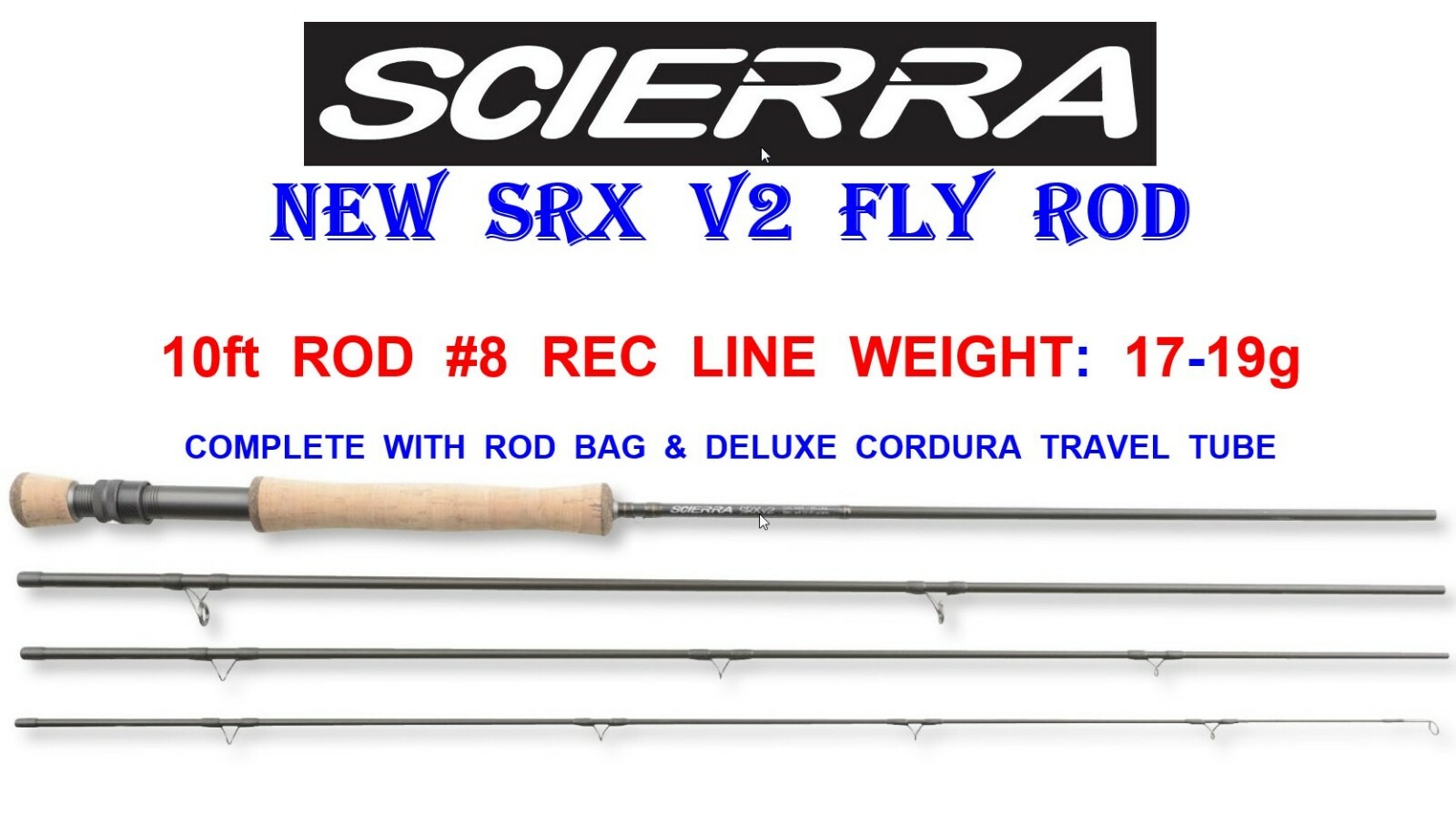 SCIERRA SRX V2 FLY ROD SERIES FOR PIKE TROUT SALMON FLY REEL FISHING ...