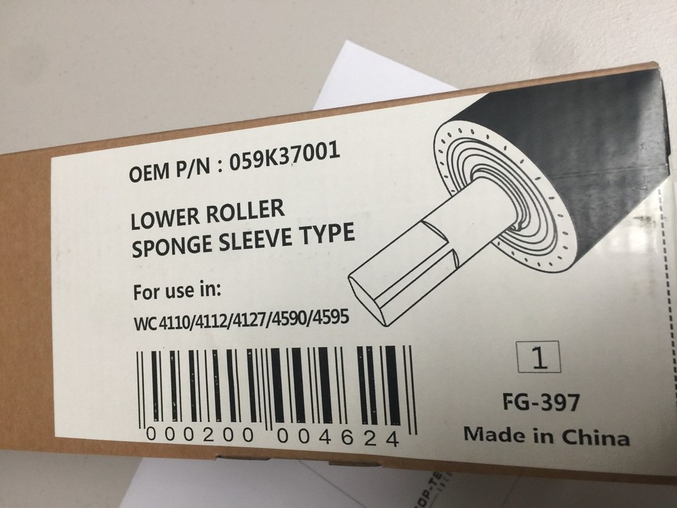 Lower Pressure Roller For Xerox 4110 4112 4127 4590 4595 059K37001 NON ...