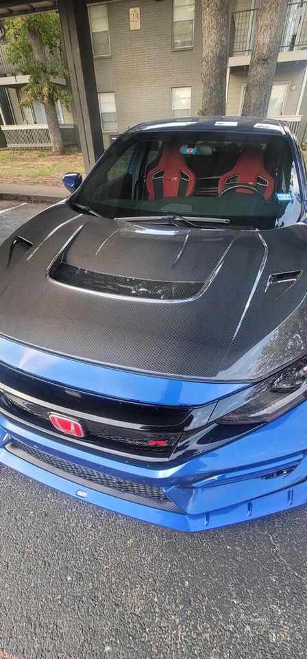2017-2021 Honda Civic Type R and Non Type R Carbon Fiber Hood VRS | Custom