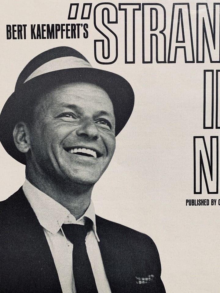 FRANK SINATRA vintage 1966 POSTER ADVERT STRANGERS IN THE NIGHT | eBay