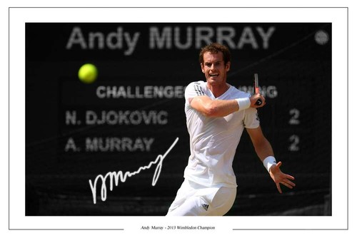 ANDY MURRAY SIGNED PHOTO PRINT AUTOGRAPH WIMBLEDON TENNIS | eBay
