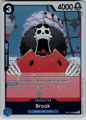 Brook Holo OP11-056 A Fist of Divine Speed One Piece TCG | eBay