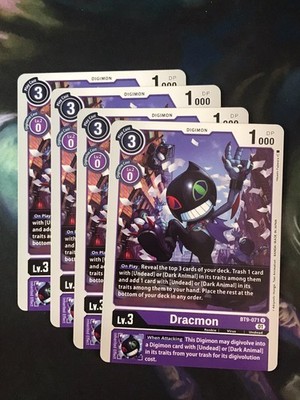Digimon X Record Dracmon BT9-071 Playset Mint | eBay