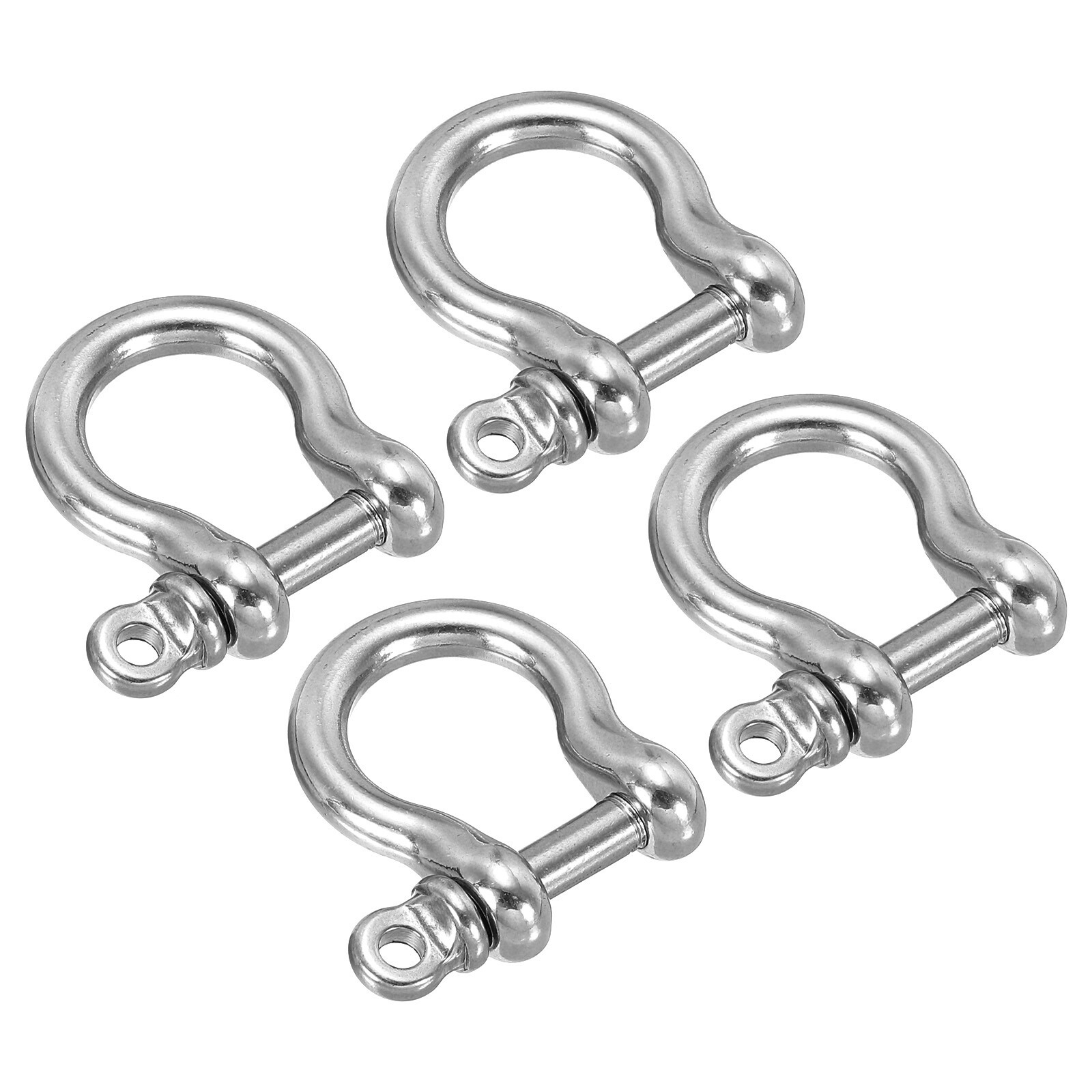 D-Ring Shackle 4Pcs 10mm Inside Width Stainless Steel U Shape Small ...