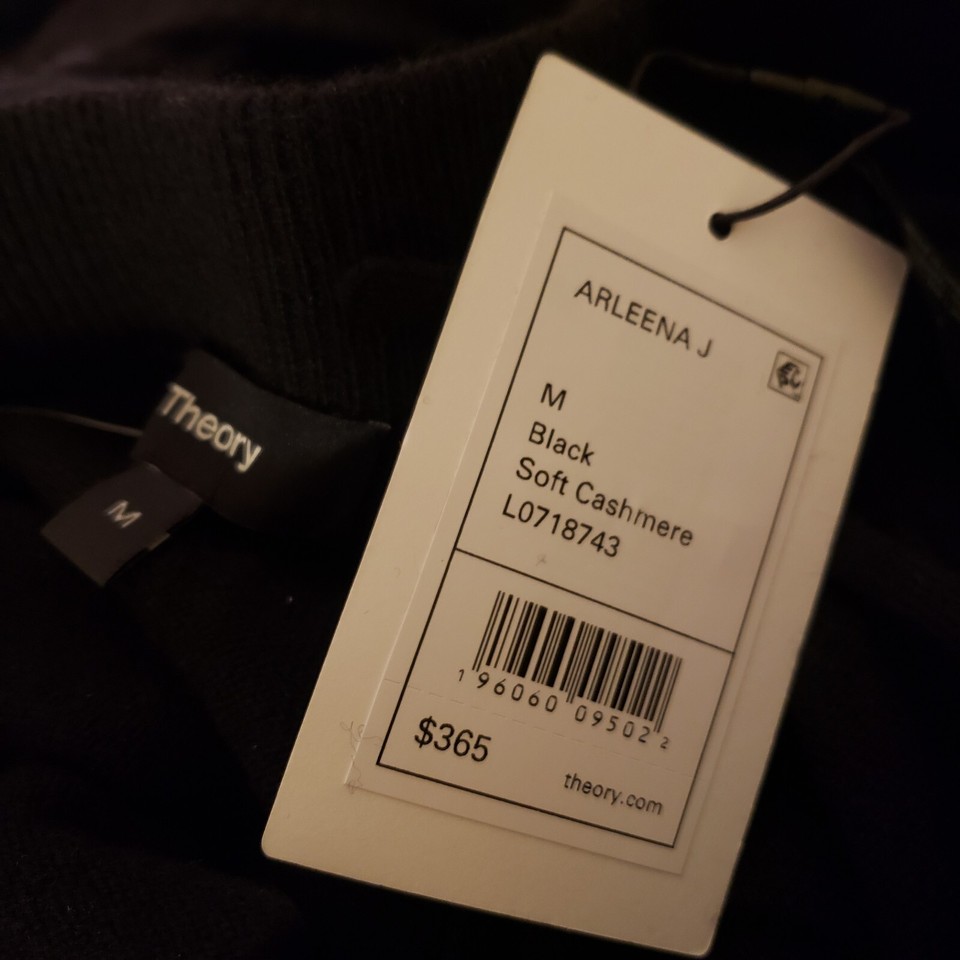 🆕 THEORY 100% Cashmere Arleena Black Pants Size M 🐑 | eBay