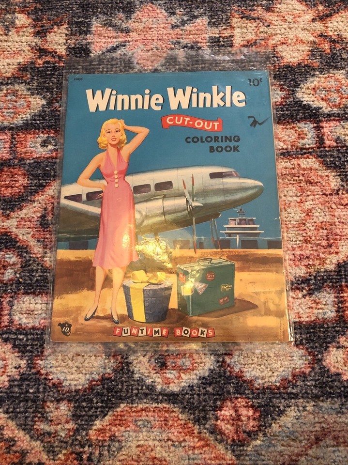 Original Vintage Winnie Winkle Cut-Out Coloring Book Paper Doll 1953 ...