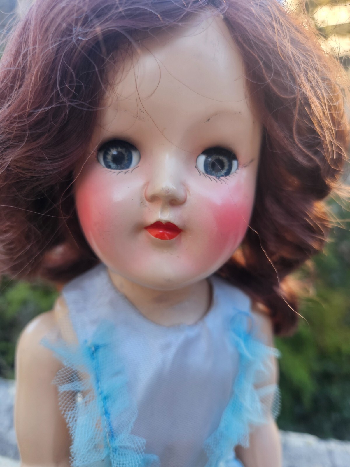 Vintage 1950's Ideal Doll USA Toni P-91 Red Hair Hazel Eye 15" Doll & 4 ...