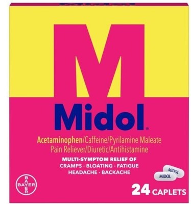 Midol Complete --Menstrual Pain Relief Caplets - 24 Ct, Exp 3/24 | eBay