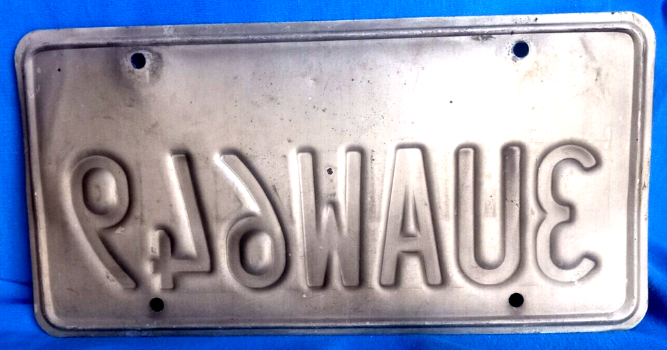 License Plate California LIPSTICK Embossed Aluminum License Plate 1996 ...