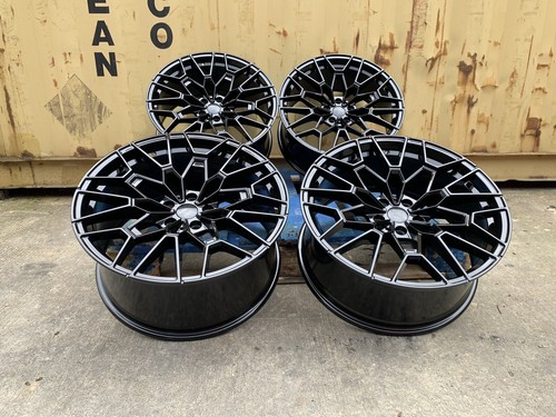 4 x BMW 2 3 4 5 19" Gloss Black G80 M3 1000M Style Alloy Wheels G20 G30 ...