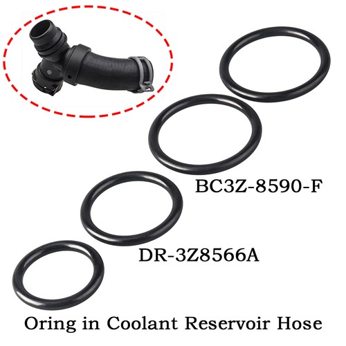 For Ford F-150 Coolant Hose Replacement O-Rings DR-3Z8566-A BC3Z-8590-F ...