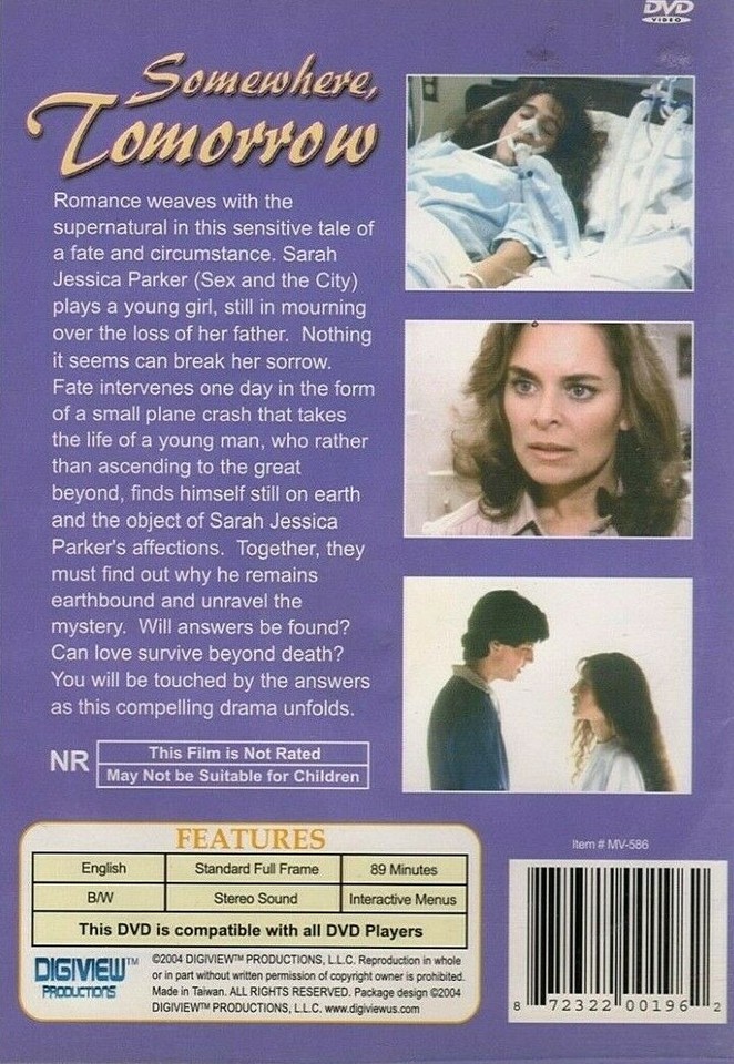 SOMEWHERE TOMORROW, SARAH JESSICA PARKER, TOM SHEA, (thin case dvd ...