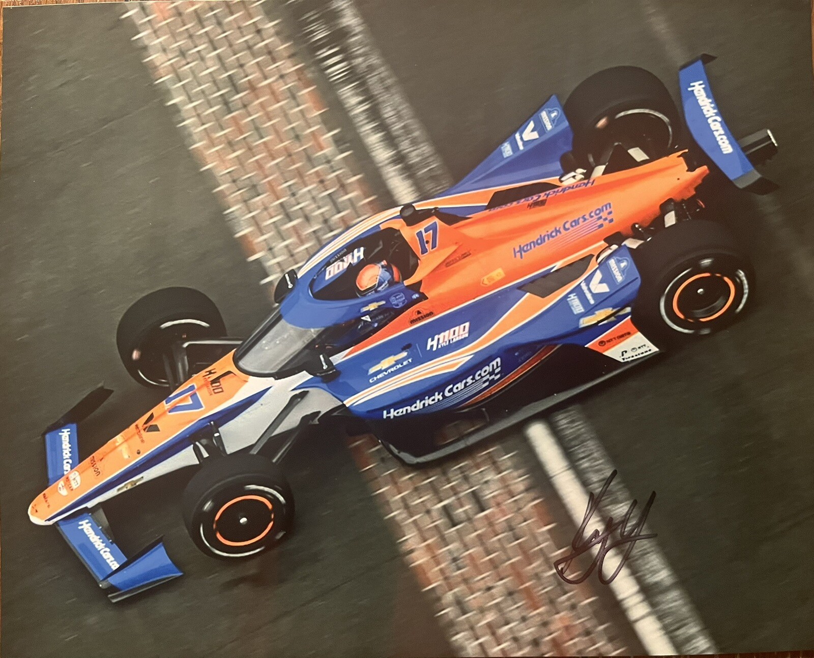 Kyle Larson autographed 2024 IndyCar Indy 500 8x10 photo | eBay