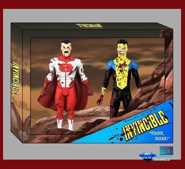 Invincible Bloody Omni-Man & Invincible Deluxe Figure 2-Pack Exclusive ...