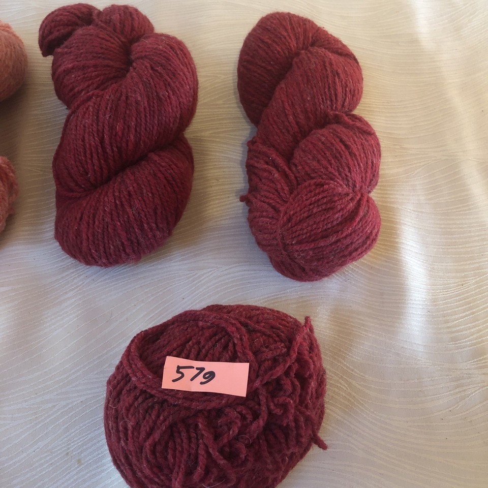 Bartlett Yarns Multicolor Lot, 100% Wool Yarn Oatmeal, Garnet & Rust Heather | eBay