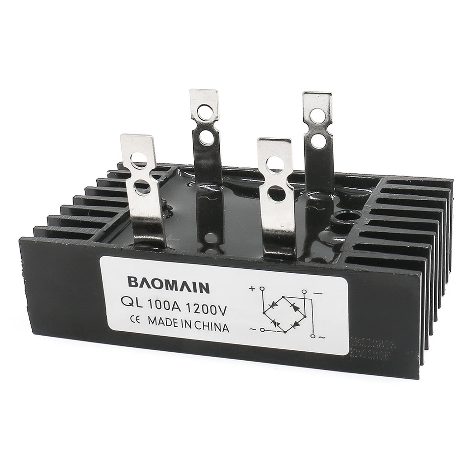 Baomain 100A Amp 1200V Volt Diode Bridge Rectifier Metal QL100A | eBay