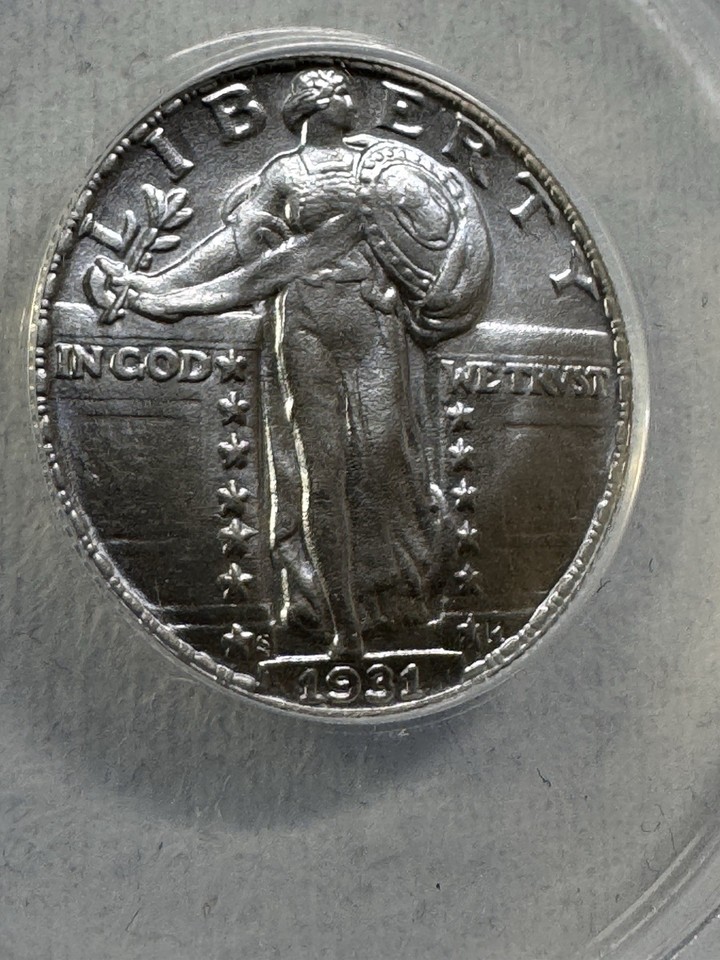1931-S Dan Carr Standing Liberty O/S on a Standing Quarter Graded MS 69 ...