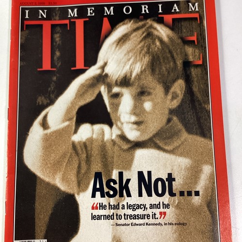 Time Magazine 1999 JFK Jr Kennedy Bush GOP Apple Jobs Fiorina RFK ...